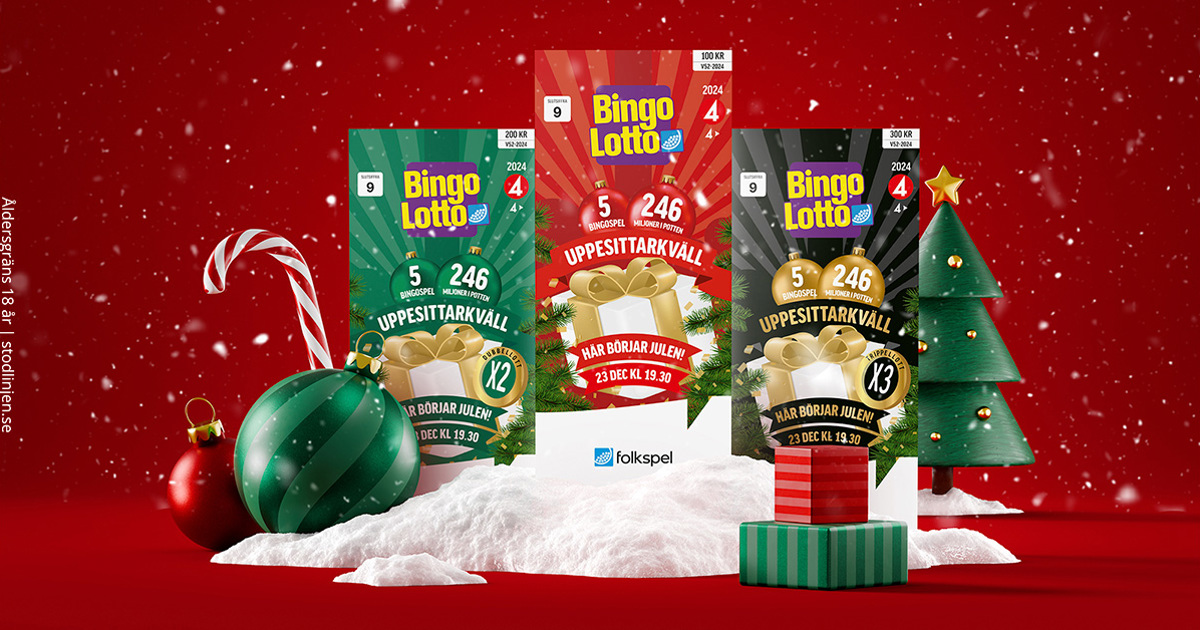 Sälj lotter till Bingolottos Uppesittarkväll– 38 kr per såld lott ...